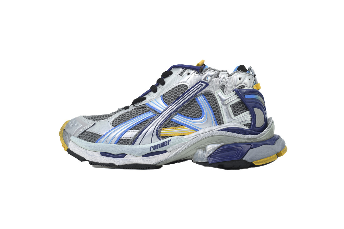 Top EM Sneakers Balenciaga Runner Sneaker Silver Gray - emsneakers.com