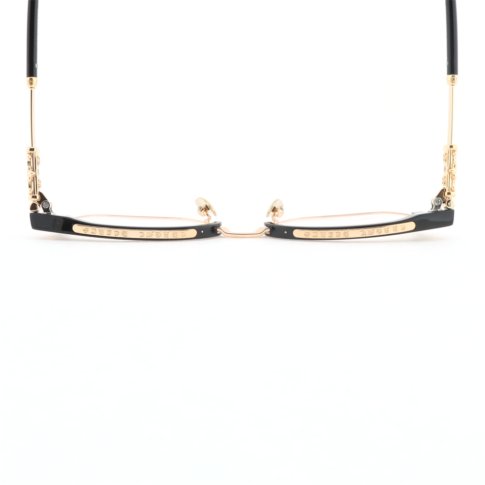 Top EM Sneakers Chrome Hearts Bonennoisseur ll Glasses Black Frame/Gold ...