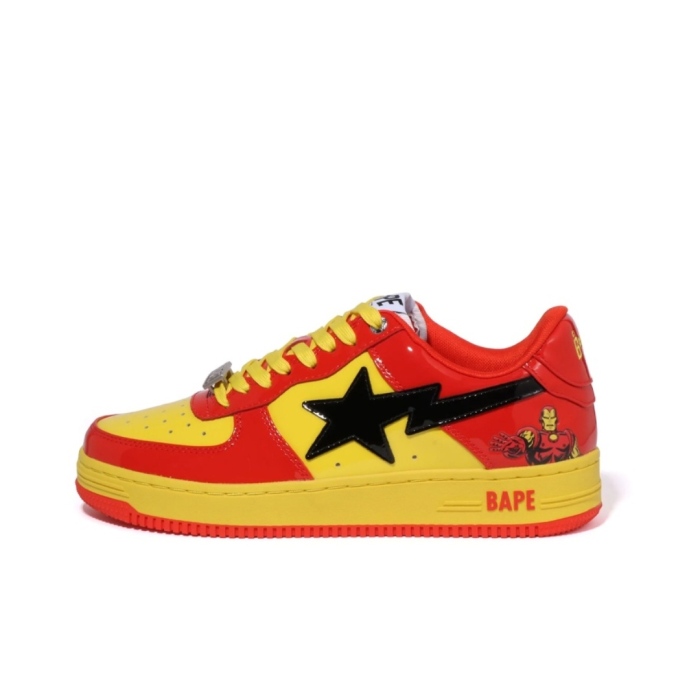 1：1 Replica BAPE Marvel x Bapesta 'Iron Man' for sale