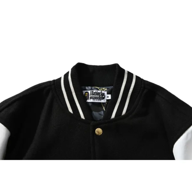 Bape x OVO Varsity Jacket Black