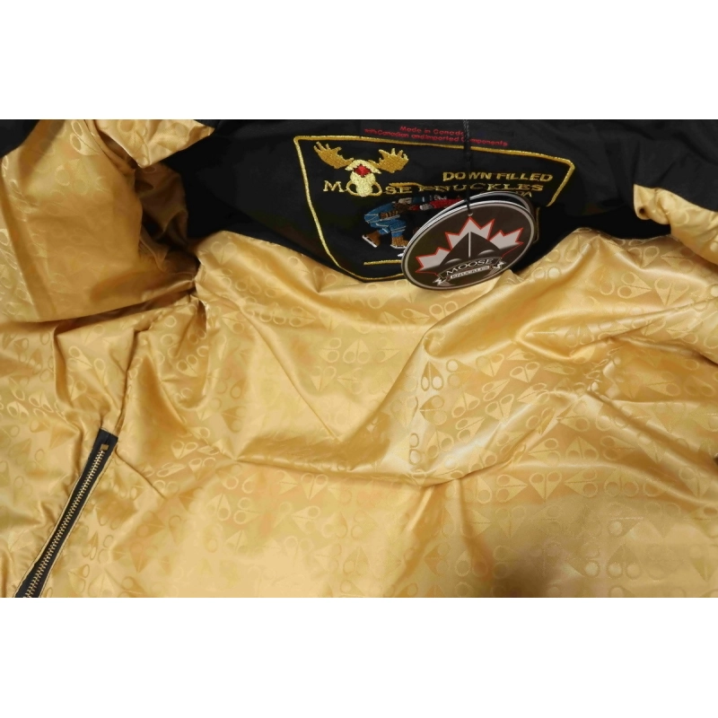Moose Knuckles Men's Golden Scissors Classic Down jacket Black 06