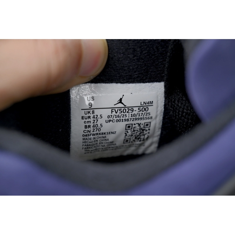 Air Jordan 4 Retro Lakers Purple FV5029-500
