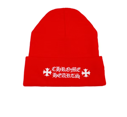 Chrome Hearts Logo Beanie Red