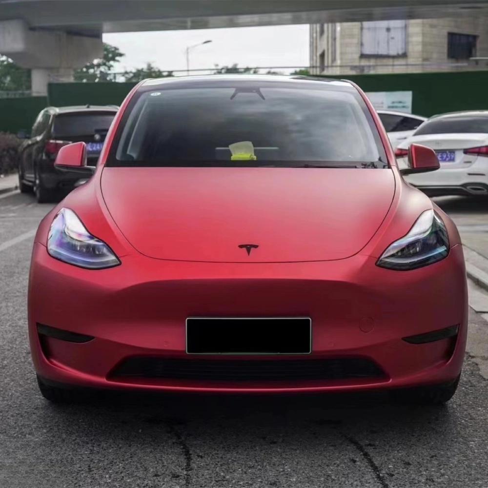 Best Ravoony Matte Chrome Red Car Vinyl Wrap - ravoony.com