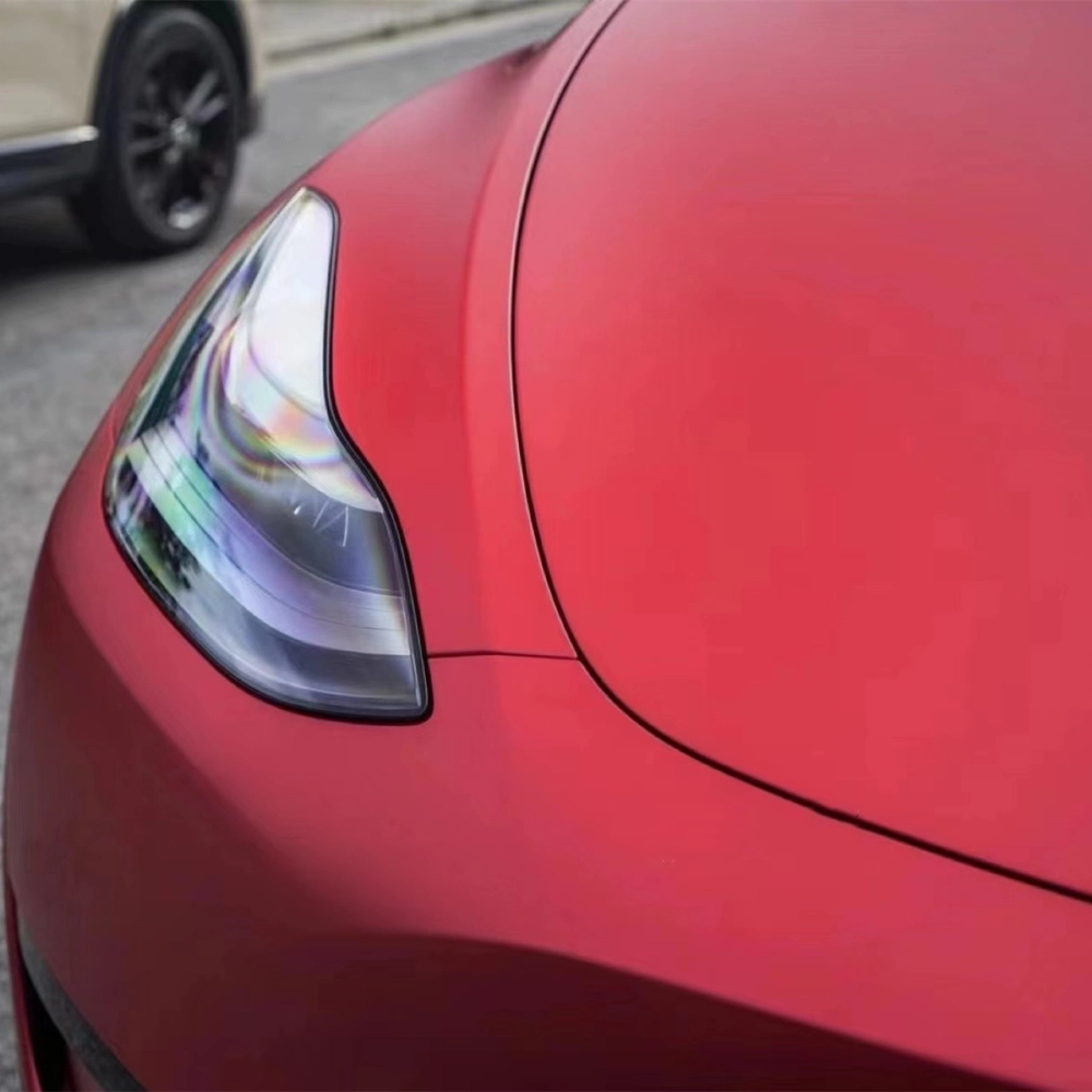 Best Ravoony Matte Chrome Red Car Vinyl Wrap - ravoony.com