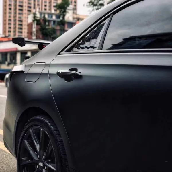 Best Ravoony Matte Frosted Black Car Vinyl Wrap - ravoony.com