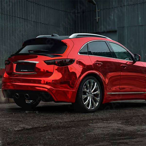 Best Ravoony Super Chrome Red Gloss Car Vinyl Wrap - ravoony.com