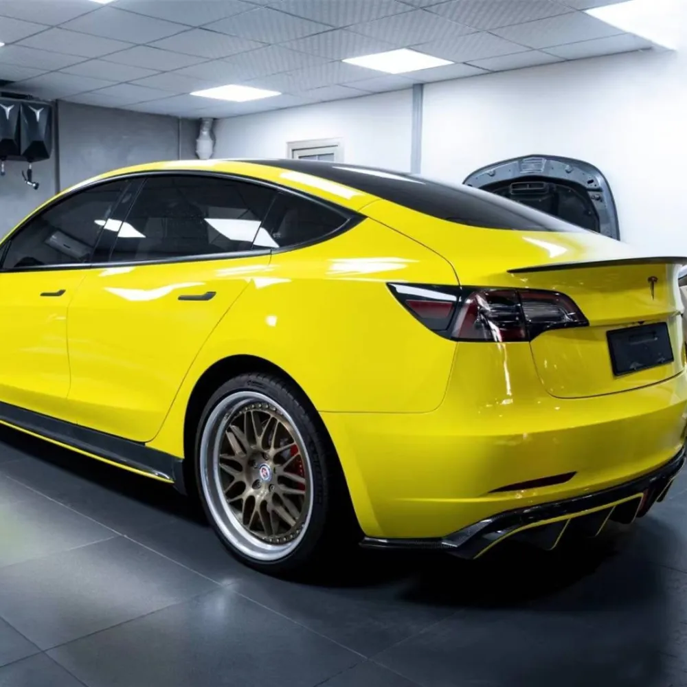 Best Ravoony Crystal Maize Yellow Car Vinyl Wrap - ravoony.com