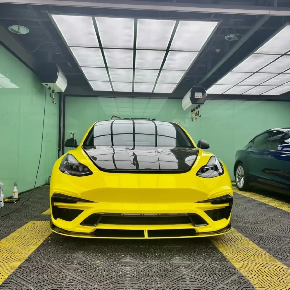 Best Ravoony Crystal Maize Yellow Car Vinyl Wrap - ravoony.com