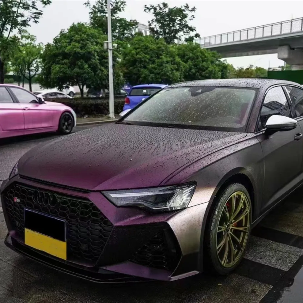 Best Ravoony Ultimate Flat Magic Purple Car Vinyl Wrap - ravoony.com