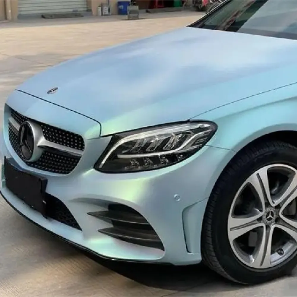 Best Ravoony Ultra-Matte Green Blue Car Vinyl Wrap - ravoony.com