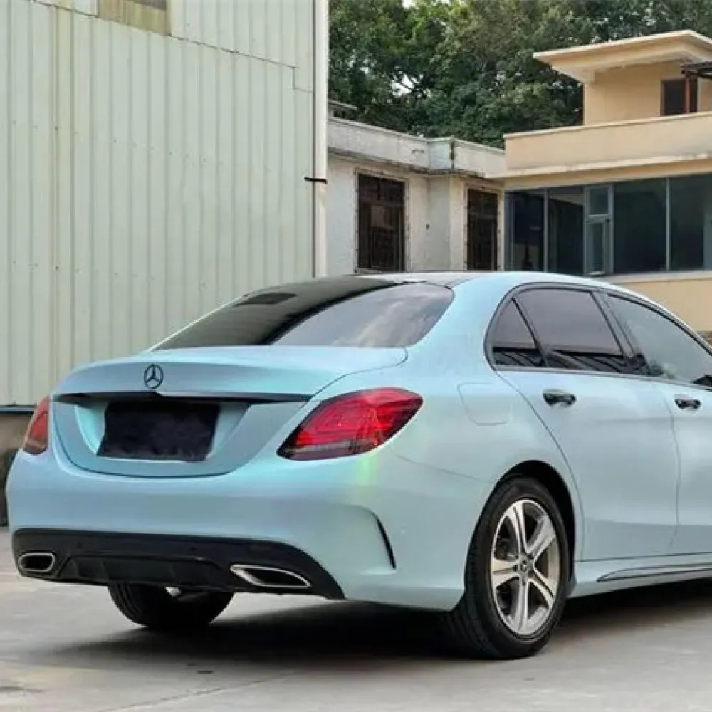 Best Ravoony Ultra-Matte Green Blue Car Vinyl Wrap - ravoony.com