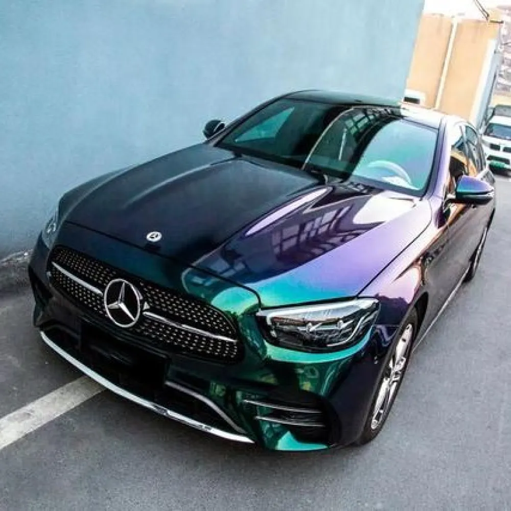 Best Ravoony Glossy Diamond Purple Green Vinyl Car Wrap - ravoony.com