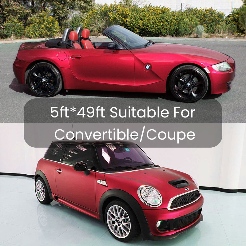 Mazda Wrap, Best Ravoony Porsche Gloss Carmine Red Vinyl Car Wrap Mazda ...