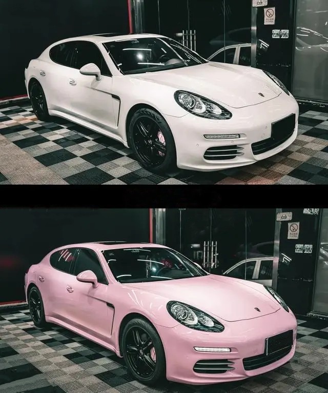 Best Ravoony Glossy Crystal Peach Pink Car Vinyl Wrap - ravoony.com