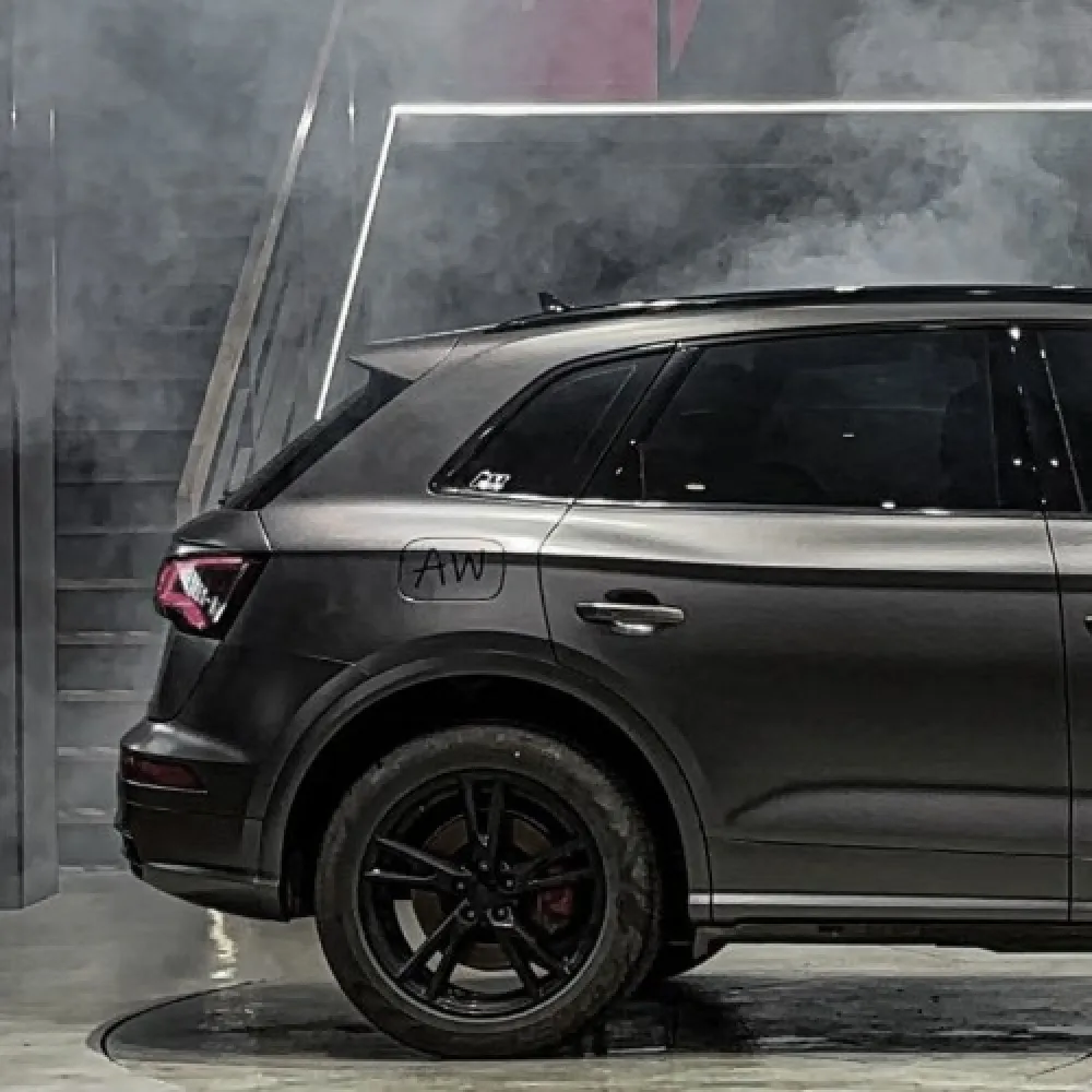 Gloss Graphite Grey Car Vinyl Wrap, Best Ravoony BMW Gloss Graphite ...