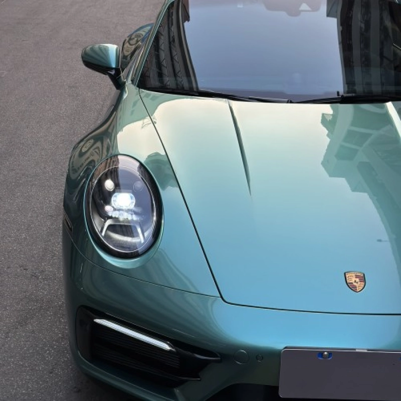 Gloss Shiny Green Vinyl Car Wrap, Best Ravoony BYD Gloss Shiny Green ...