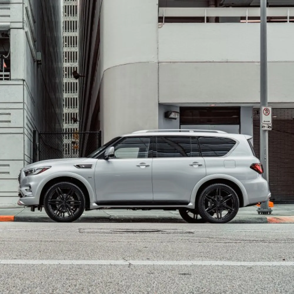 QX80 Wrap, Best Ravoony Pure Metal White Car Vinyl Wrap QX80 Wrap ...