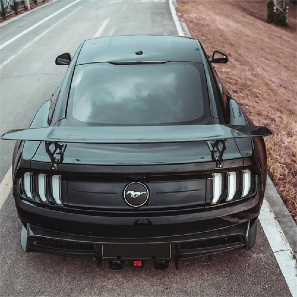 Mustang Vinyl Wrap, Best Ravoony Gloss Black Car Wrap Mustang Vinyl ...