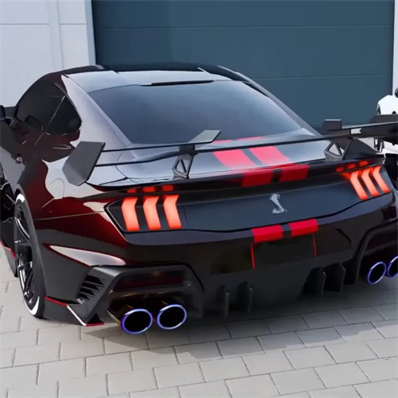 Mustang Vinyl Wrap, Best Ravoony Gloss Black Rose Vinyl Wrap Mustang ...