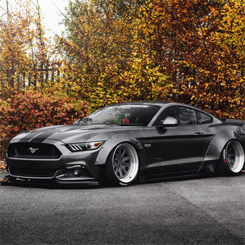 Mustang Vinyl Wrap, Best Ravoony Gloss Gunmetal Grey Vinyl Wrap Mustang ...
