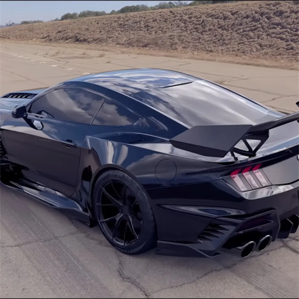 Mustang Vinyl Wrap, Best Ravoony Gloss Volcano Grey Car Vinyl Wrap ...