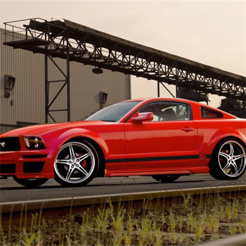 Mustang Vinyl Wrap, Best Ravoony Glossy Crystal Red Vinyl Car Wrap ...
