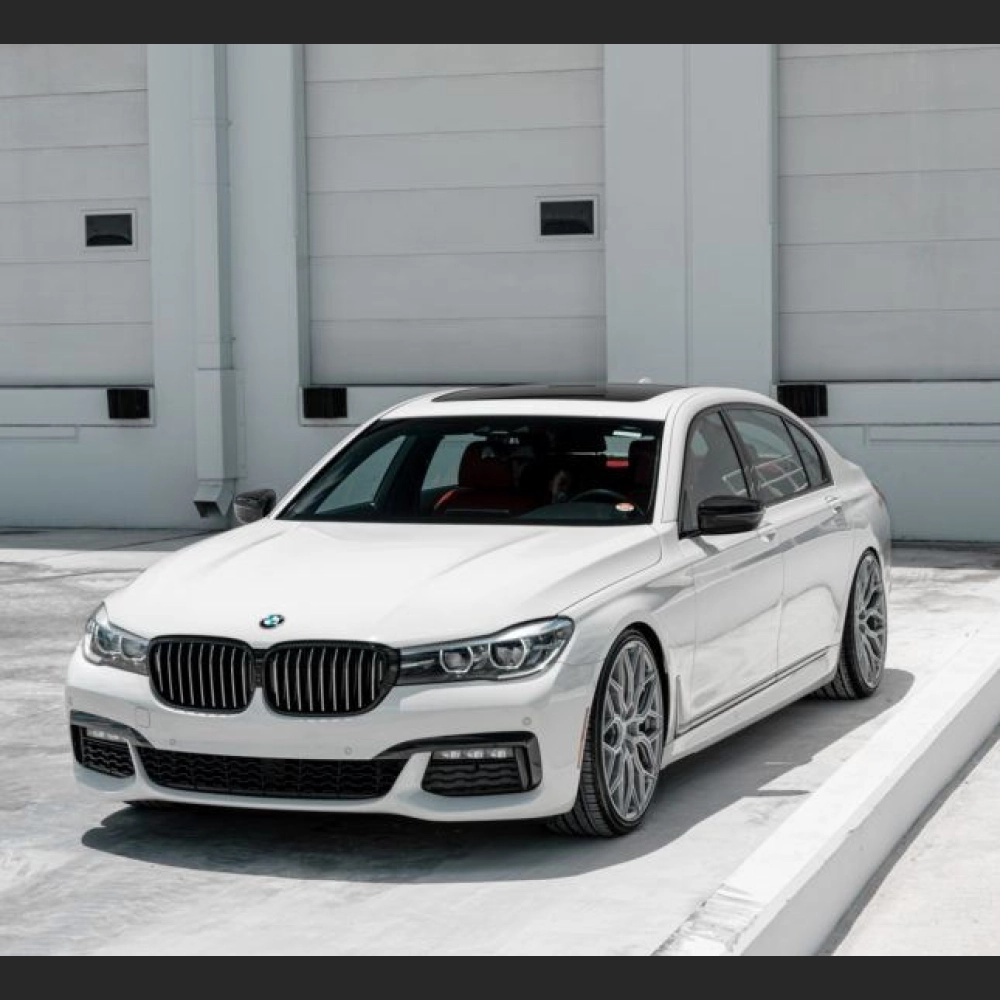 BMW 7 SERIES Wrap, Best Ravoony Gloss Crystal White Car Vinyl Wrap BMW ...