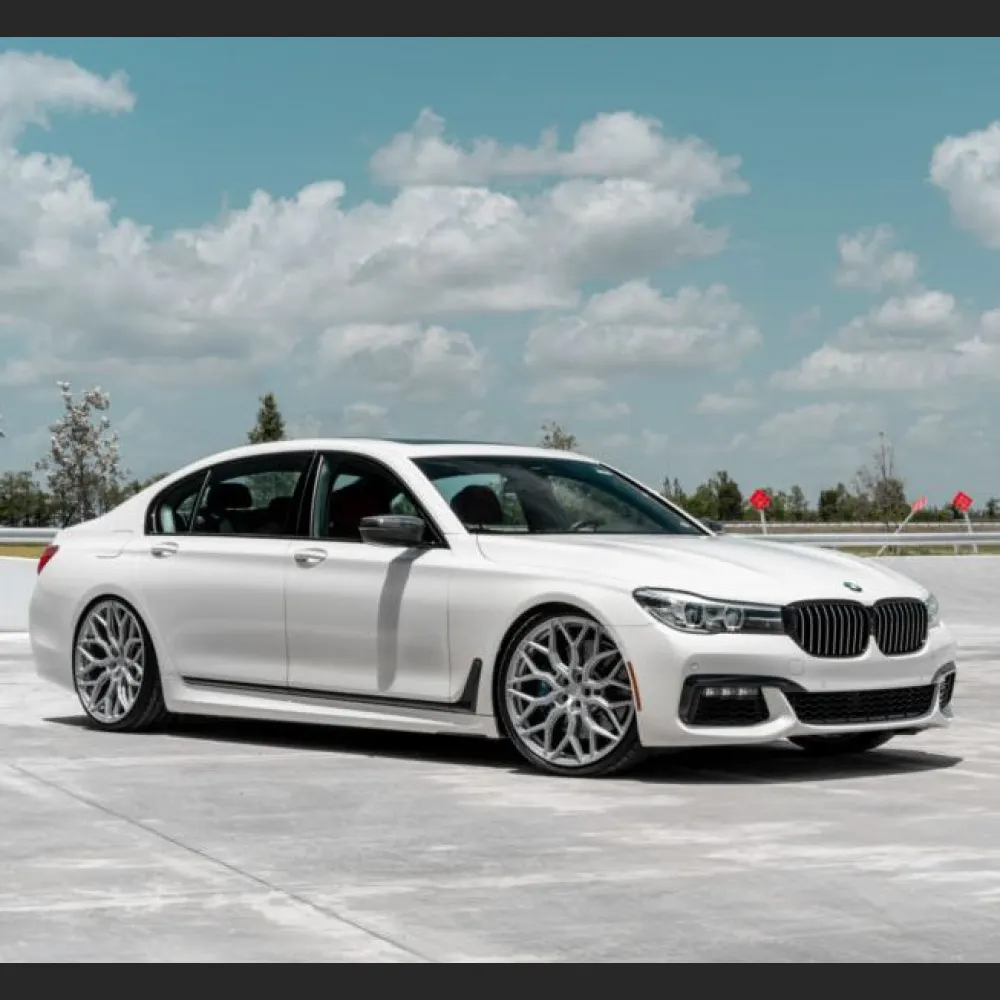 BMW 7 SERIES Wrap, Best Ravoony Gloss Crystal White Car Vinyl Wrap BMW ...