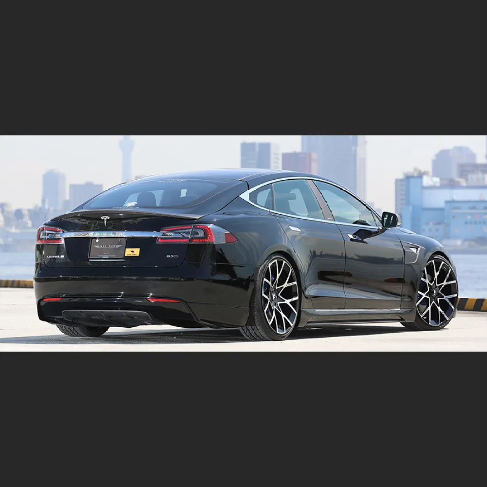 Tesla Model S Wrap, Best Ravoony Glossy Crystal Black Car Vinyl Wrap ...