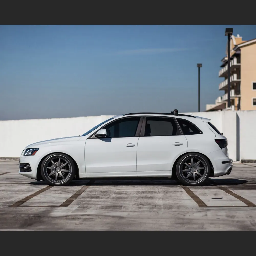 Audi Q5 Wrap, Best Ravoony Gloss Crystal White Car Vinyl Wrap Audi Q5 ...