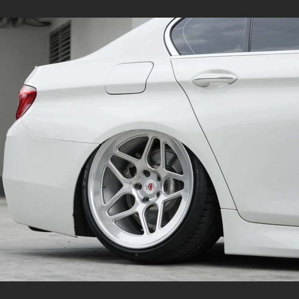 BMW 5 Series Wrap, Best Ravoony Gloss Crystal White Car Vinyl Wrap BMW ...