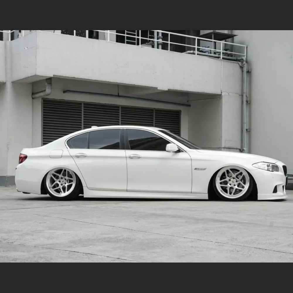 BMW 5 Series Wrap, Best Ravoony Gloss Crystal White Car Vinyl Wrap BMW ...