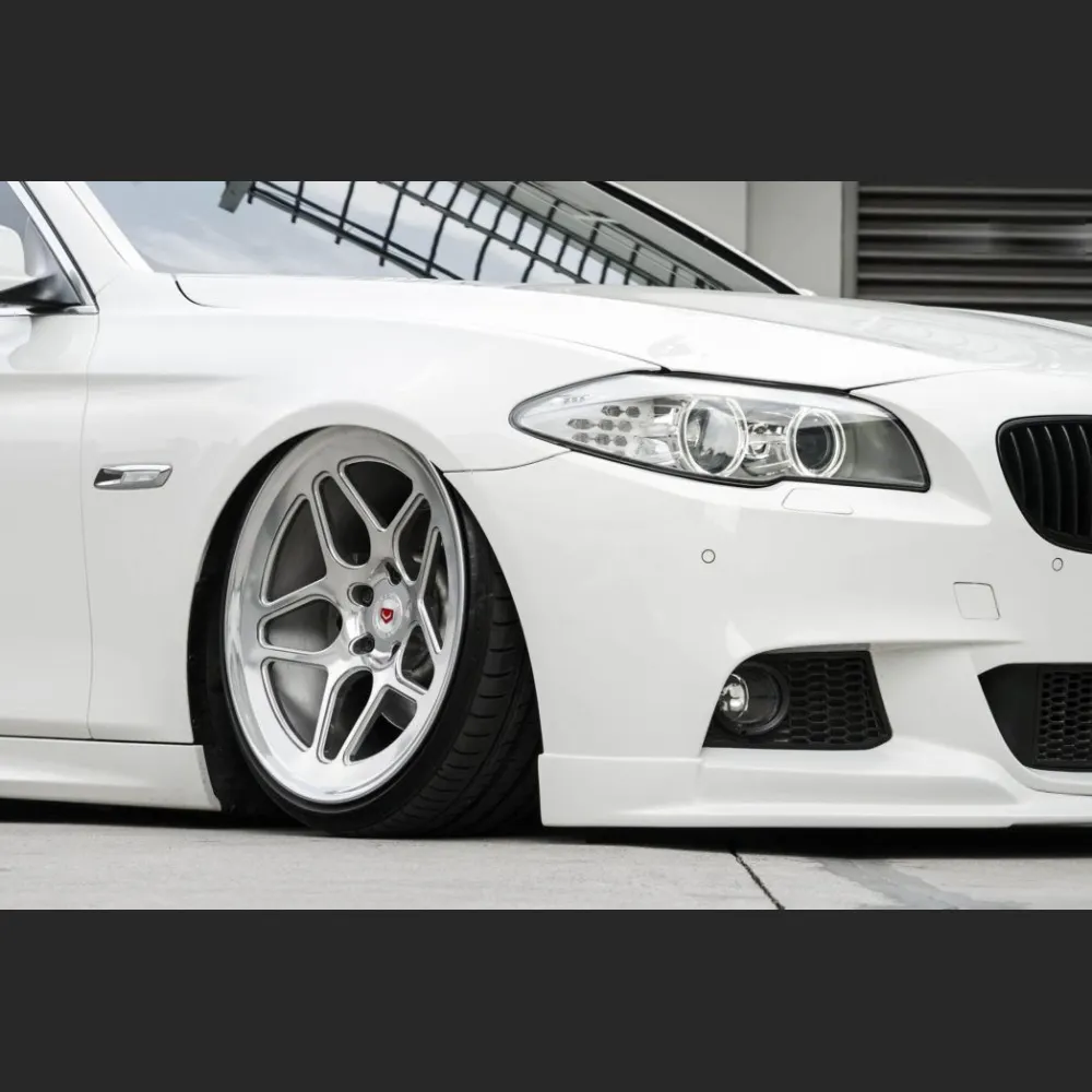 BMW 5 Series Wrap, Best Ravoony Gloss Crystal White Car Vinyl Wrap BMW ...