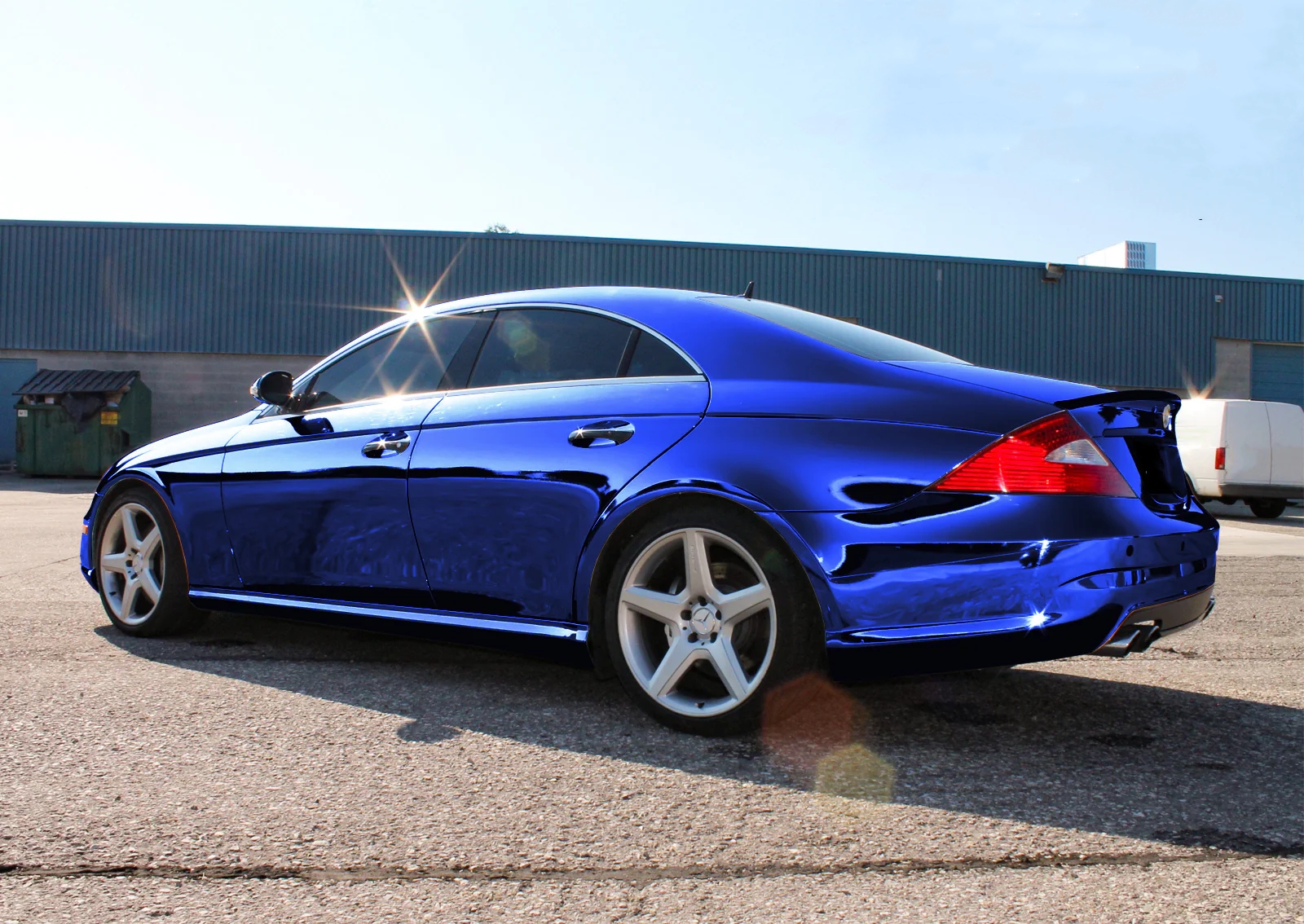 Chrome Blue Car Vinyl Wrap,Best Ravoony Glossy Chrome Blue Car Vinyl Wrap - ravoony.com