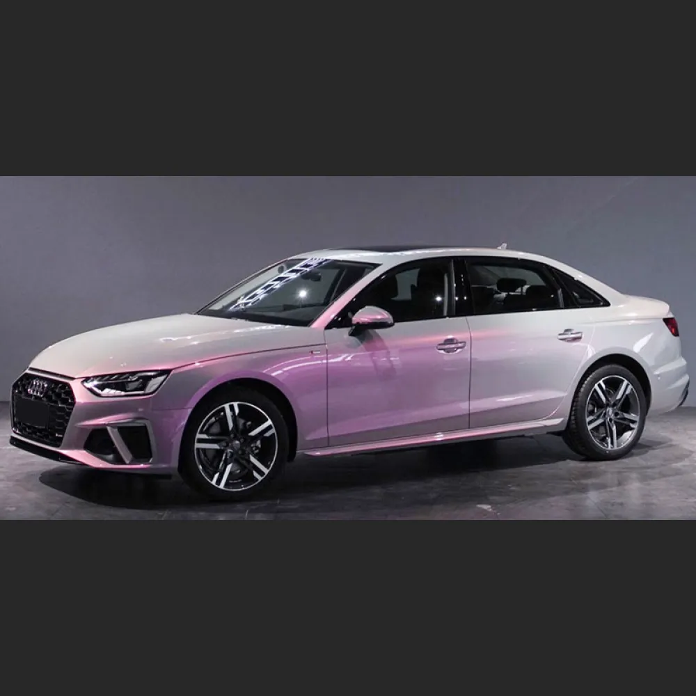 Color Flip Vinyl Wrap, Best Ravoony Matte Diamond Grey Red Car Wrap ...