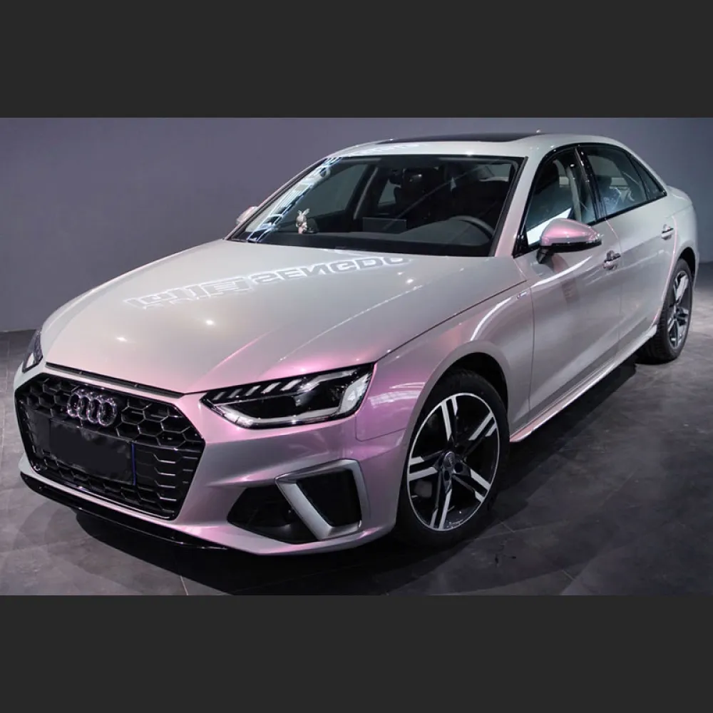 Color Flip Vinyl Wrap, Best Ravoony Matte Diamond Grey Red Car Wrap ...