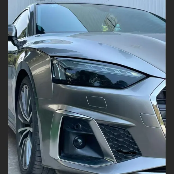 Audi A5 Wrap, Best Ravoony Metal Liquid Silver Car Vinyl Wrap Audi A5 ...