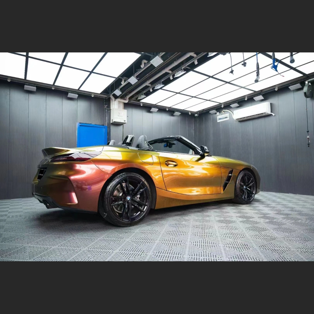 Mustang Vinyl Wrap, Best Ravoony Glossy Madeira Red Wrap Mustang Vinyl ...
