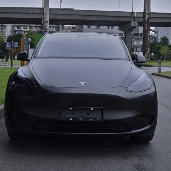 Tesla Model Y Wrap,Best Ravoony Matte Black Car Vinyl Wrap Tesla Model ...