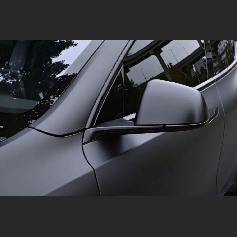 Tesla Model Y Wrap,Best Ravoony Matte Black Car Vinyl Wrap Tesla Model ...