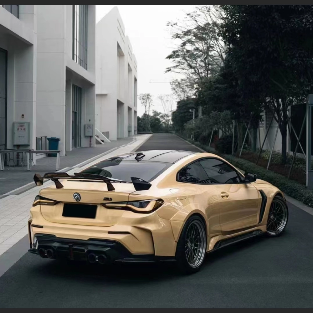 BMW M4 Wrap, Best Ravoony Gloss Sandstorm Car Wrap BMW M4 Wrap- ravoony.com