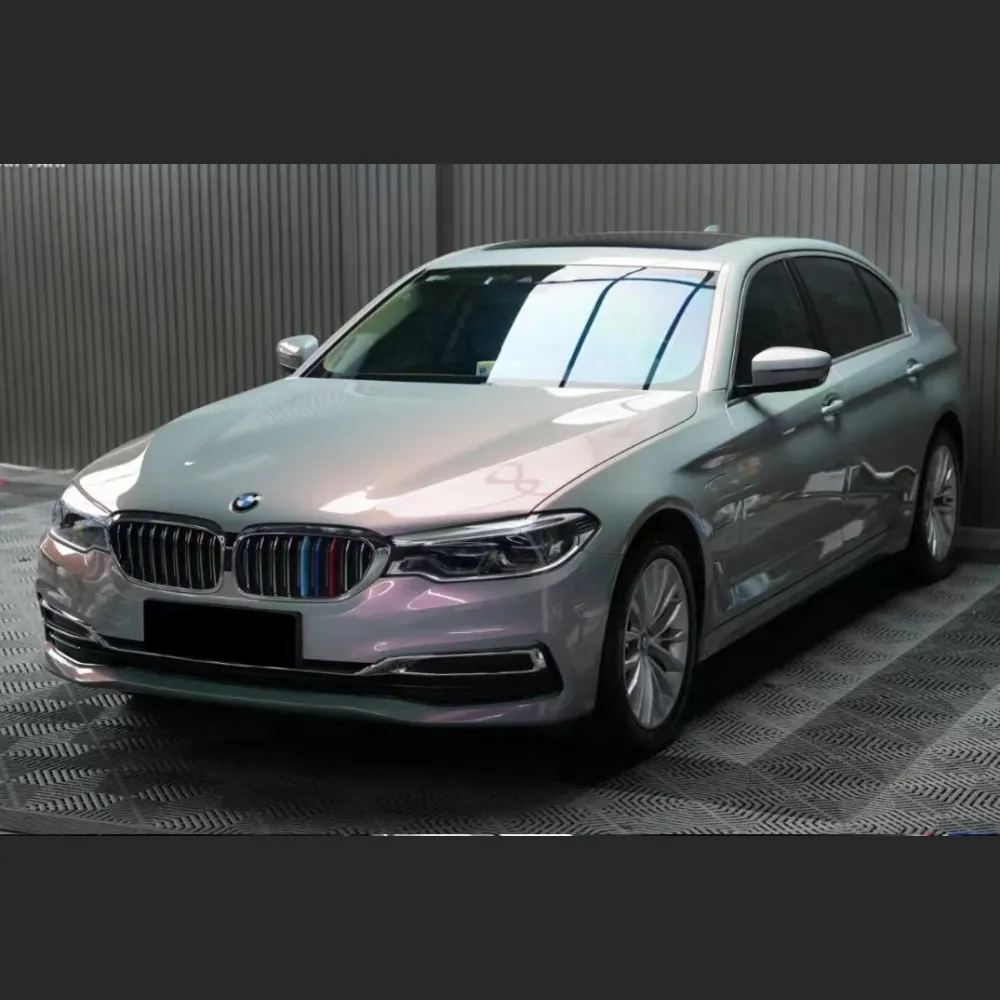 BMW 5 Series Wrap, Best Ravoony Twin Candy Grey Red Color Fliper Car Wrap BMW 5 Series Wrap BMW ...
