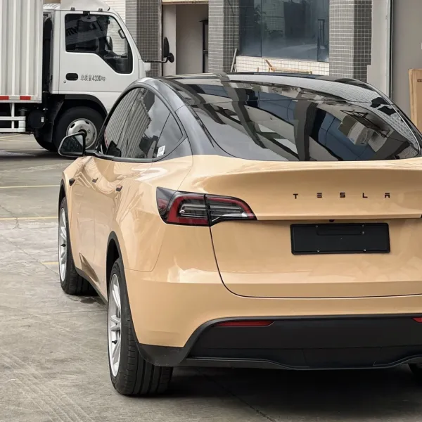 Tesla Model Y Wrap, Best Ravoony Gloss Sandstorm Car Wrap Tesla Model Y ...