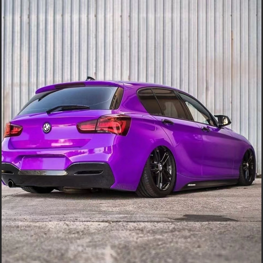 BMW 1 Series Wrap,Best Ravoony Glossy Explosion Purple Car Vinyl Wrap ...