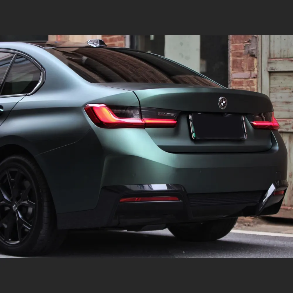 BMW I3 Wrap, Best Ravoony Matte Emerald Green Car Vinyl Wrap BMW I3 ...