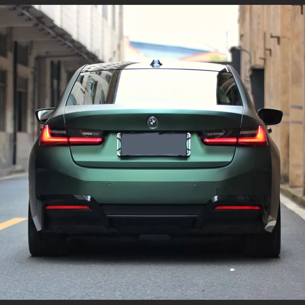 BMW I3 Wrap, Best Ravoony Matte Emerald Green Car Vinyl Wrap BMW I3 ...