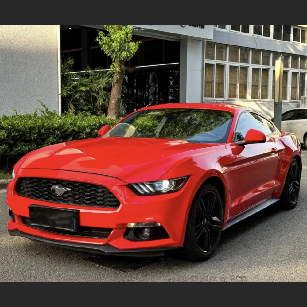 Mustang Wrap,Best Ravoony Glossy Crystal Ferrari Red Car Vinyl Wrap ...