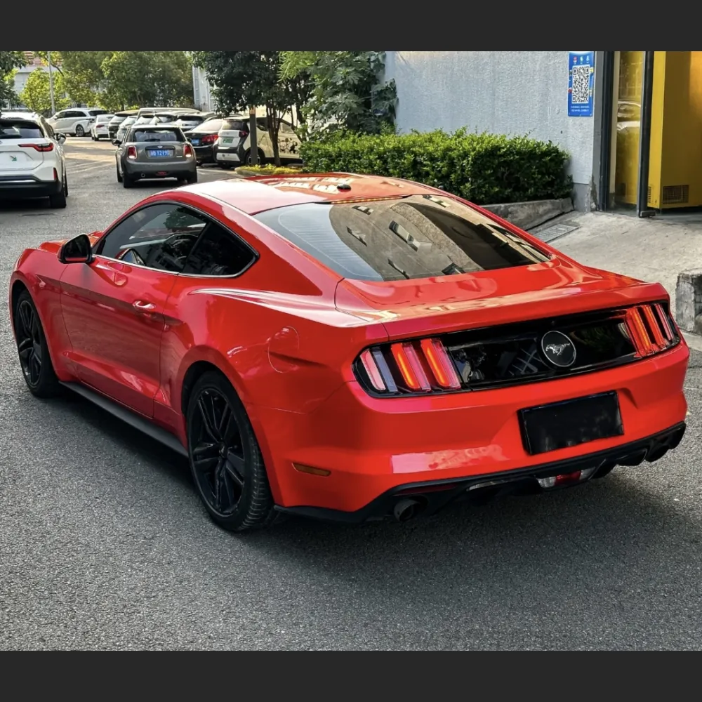 Mustang Wrap,Best Ravoony Glossy Crystal Ferrari Red Car Vinyl Wrap ...