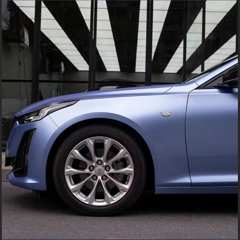 Best Ravoony Pure Metal Mist Blue Car Vinyl Wrap - ravoony.com